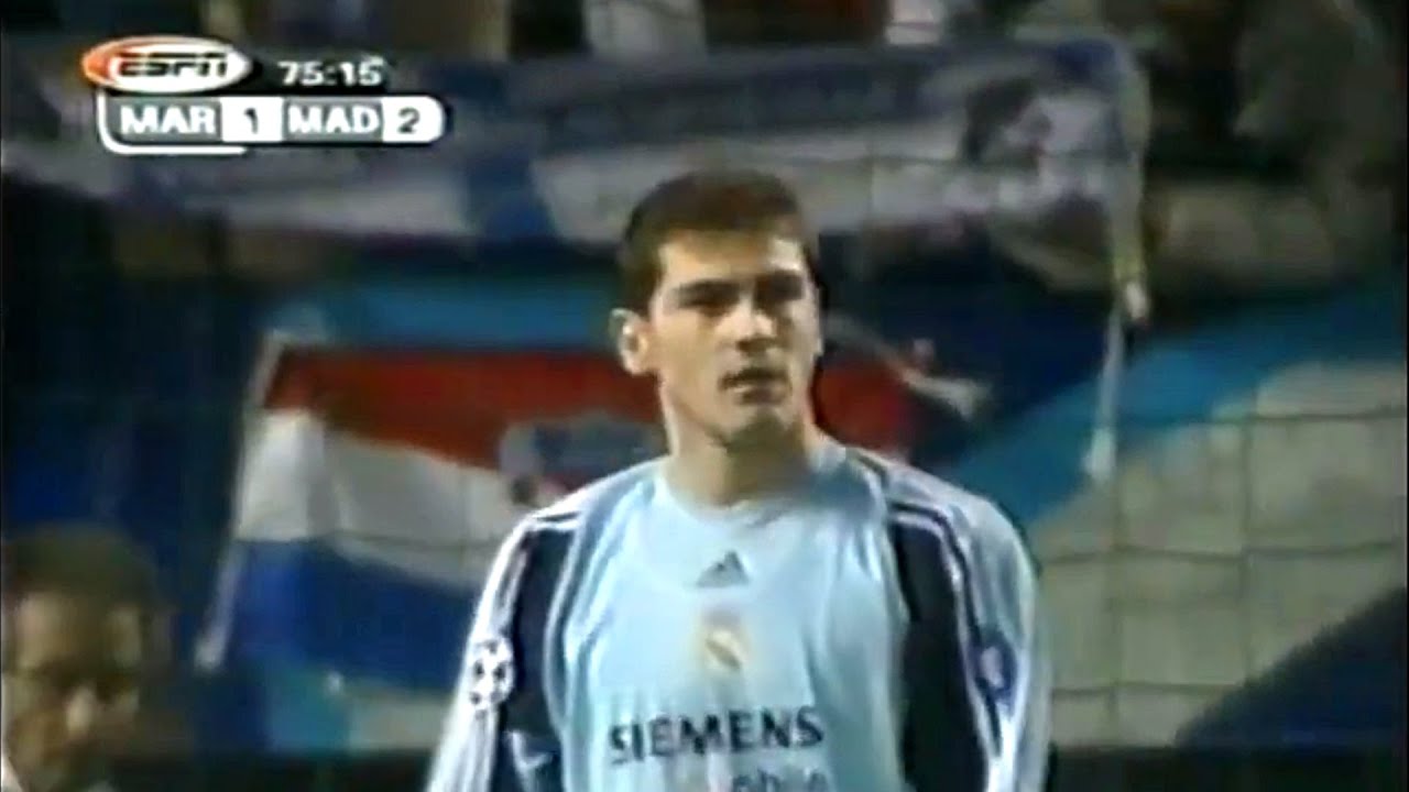 Iker Casillas Vs Olympique de Marseille (Away) UCL (Group Stage) 2003/ ...