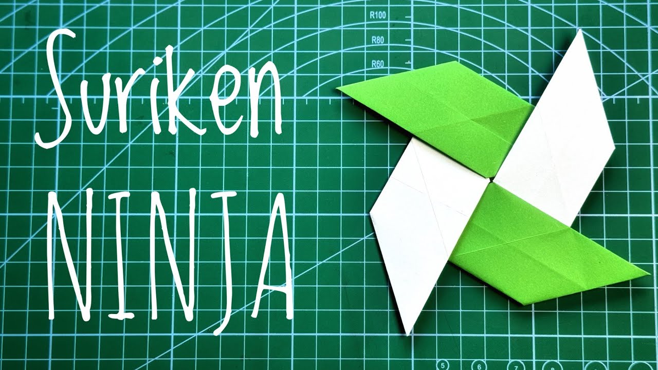 How to make paper ninja star. Origami shuriken DIY. - YouTube