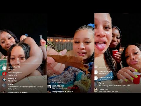 OnlyFans Baddies Hookah Pool Party On IG Live (4/25/21) 🔥 🍑 Part 2