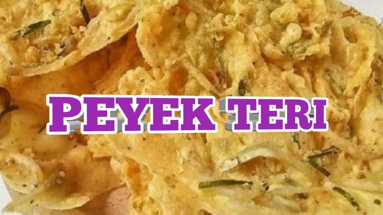 peyek teri menu harian - YouTube