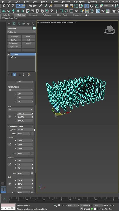 3DS Max Tutorial - Array Modifier 🁠 #shorts - YouTube