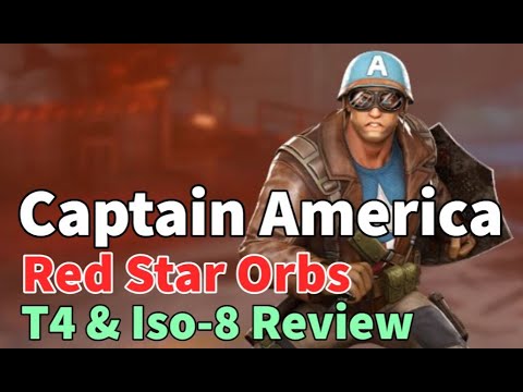 Captain America (WWII) Red Star Orbs! T4 & Iso-8 Review! Invaders Raid ...
