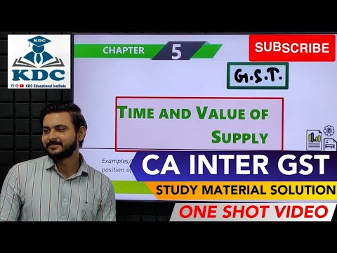 GST CA|CMA Inter - Time of Supply All Study Material Illustrations ...