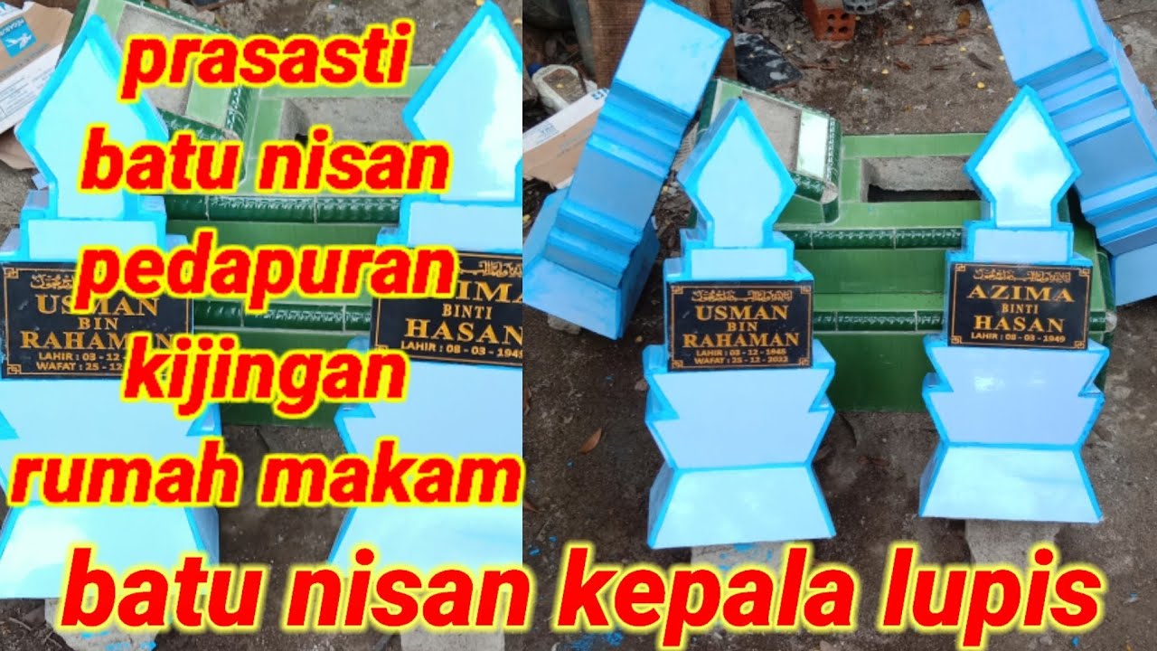 tutorial cara membuat kepala batu nisan jenis lupis - YouTube
