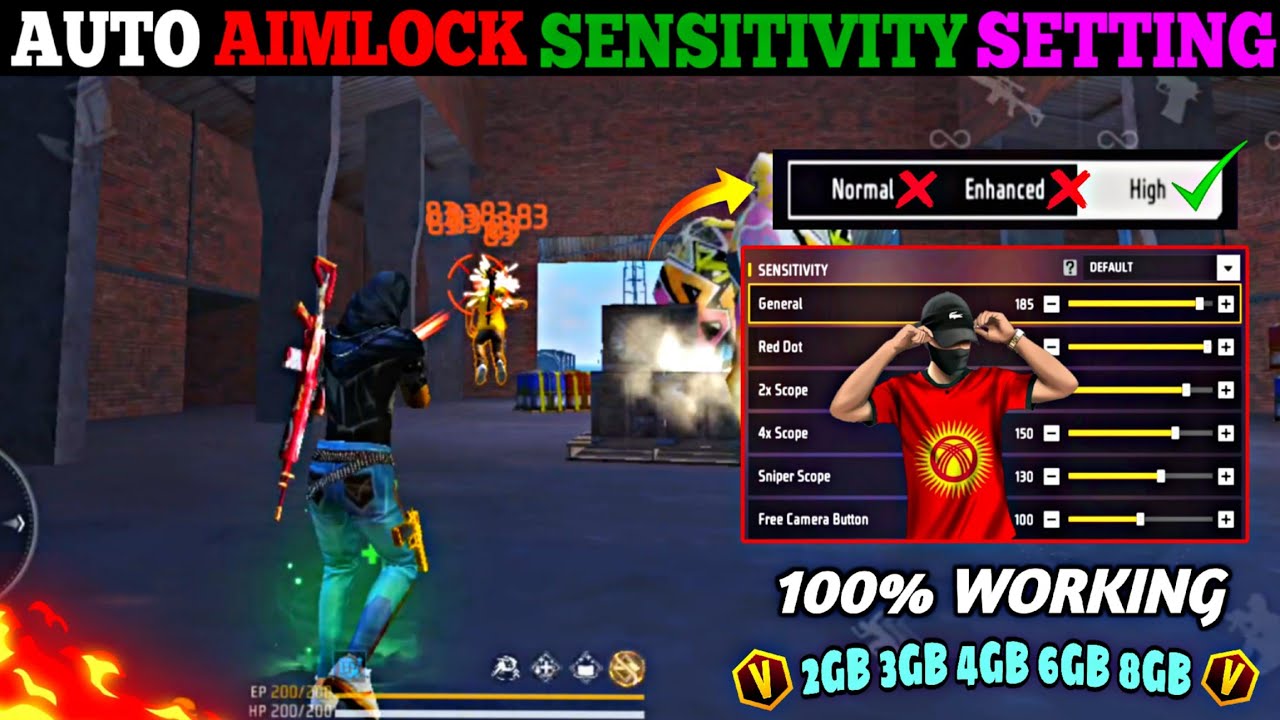 Free Fire 200 Sensitivity Best Setting 2025 ⚙️| Ob49 Update New ...