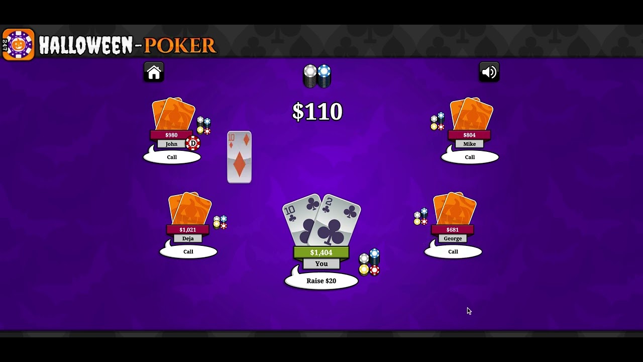 Halloween : Playing Poker and Winning $500 in ONE Hand - YouTube