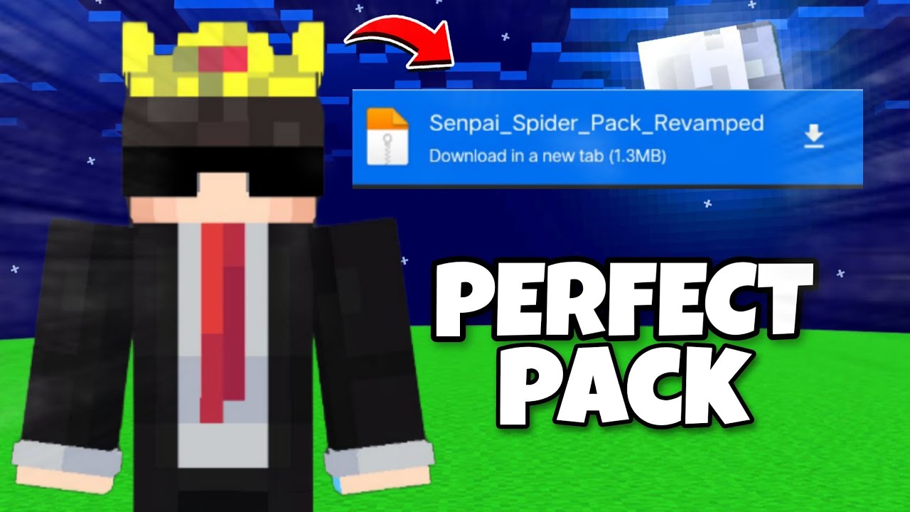 SENPAI SPIDER TEXTURE PACK? #minecraft #lapatasmp - YouTube