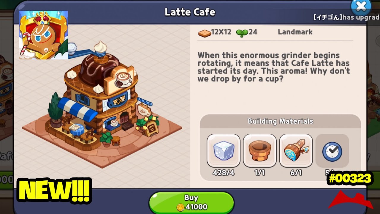 Building / Placing Latte Cafe - Cookie Run: Kingdom #323 - YouTube