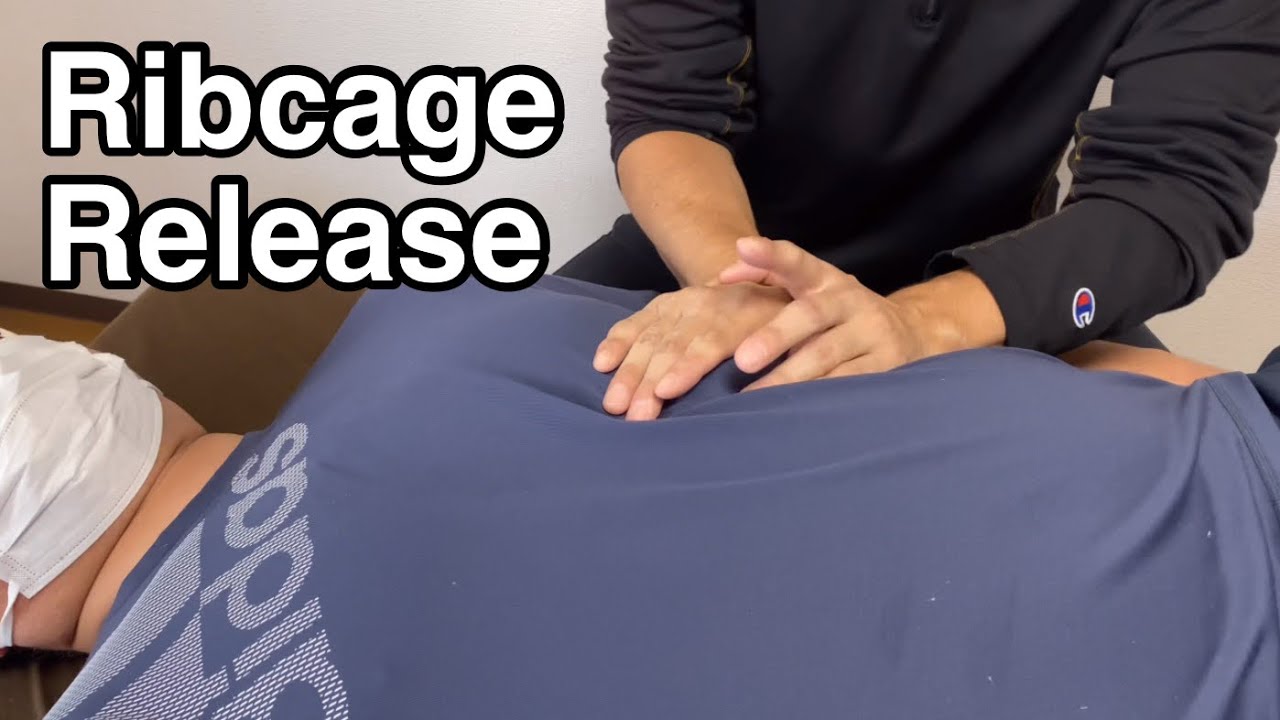 Myofascial release of rib cage - YouTube