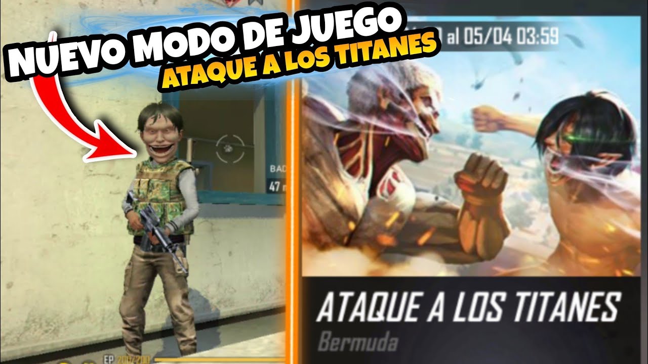 🛑 NUEVO MODO ATAQUE A LOS TITANES de FREE FIRE || Nuevo modo de juego ...