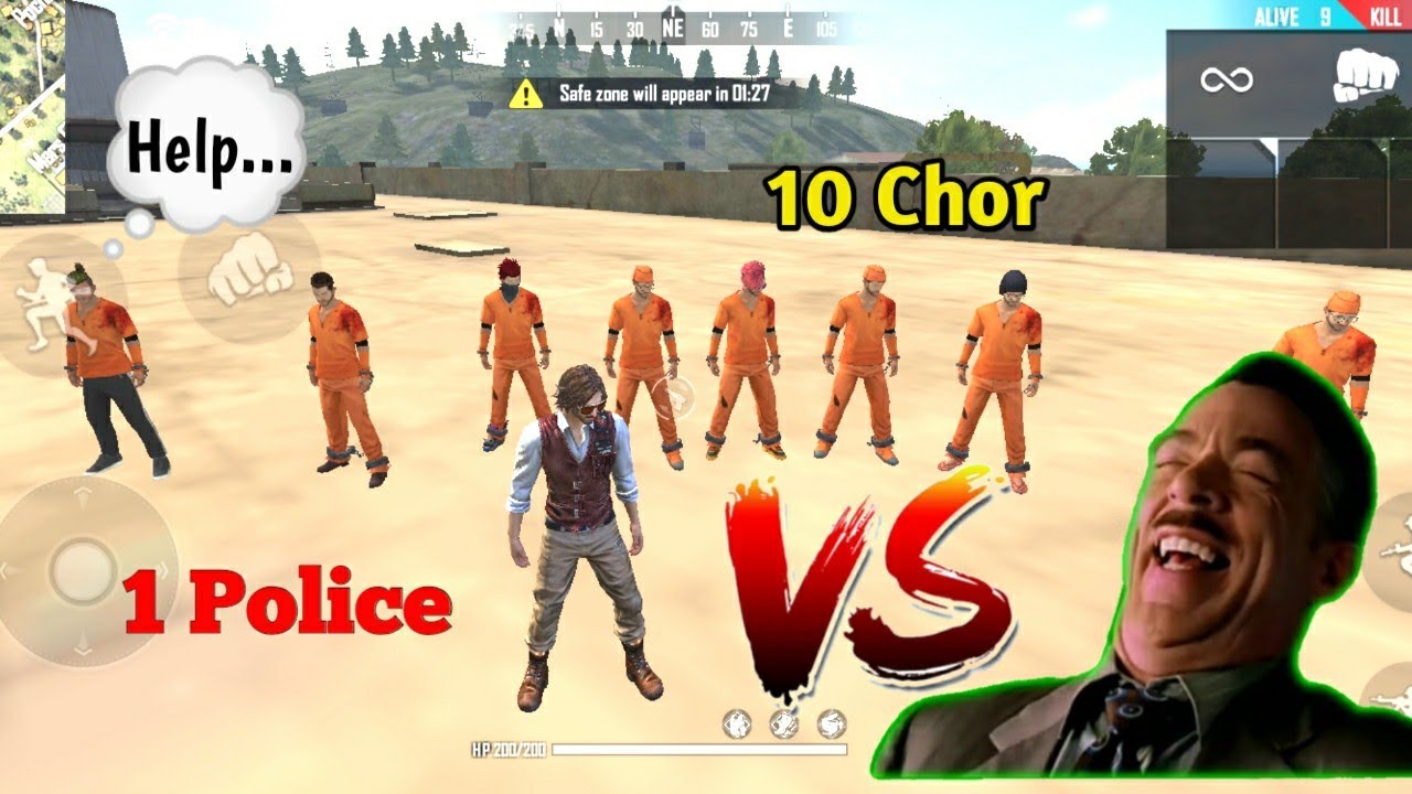 Chor VS Police Funniest moments 1 Police 10 Chor Situation!! 😁😁😅😅 - YouTube