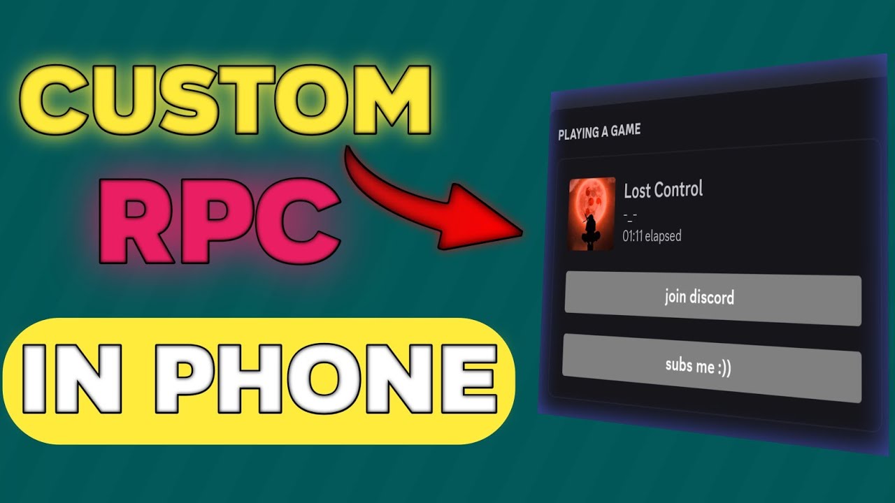 How to get Custom 'RPC' || in Discord on phone [set your custom status ...