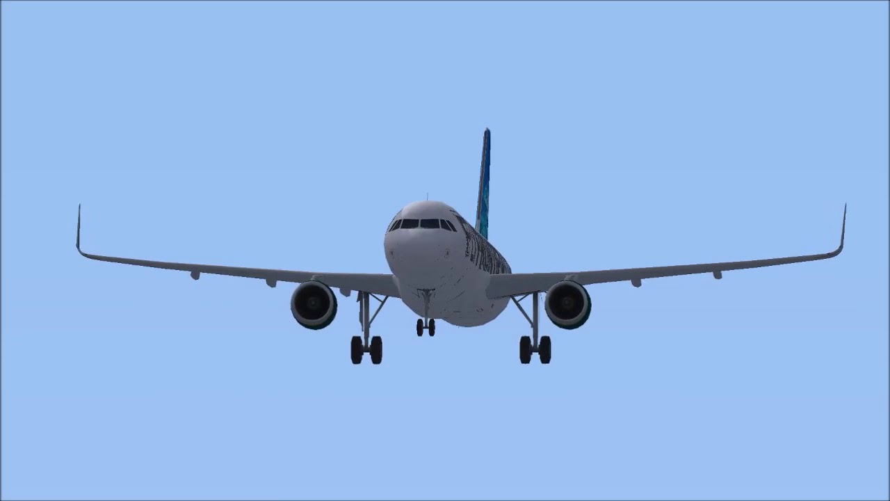 [FSX] Frontier Airlines flight 814 with A320-landing at Trenton-Mercer ...