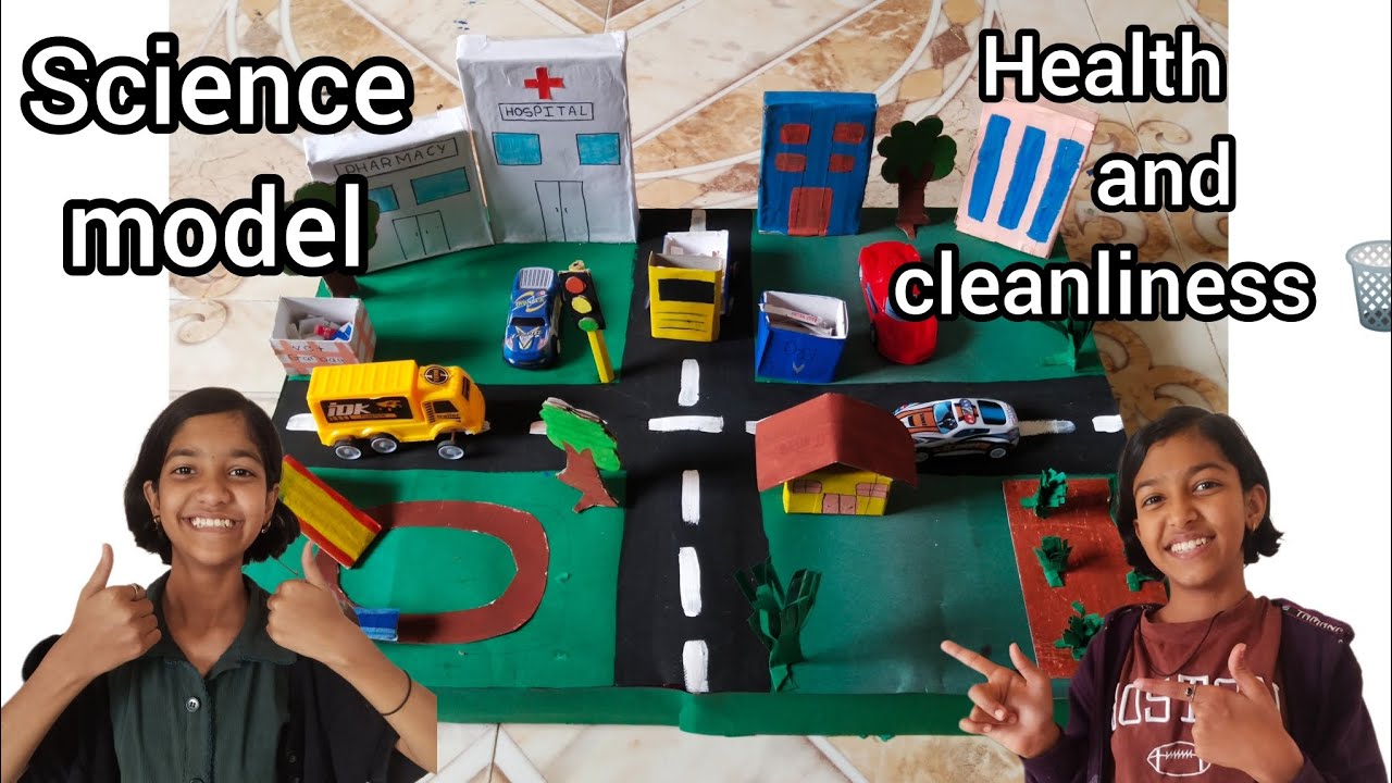 science project (model). Health and Cleanliness.🗑️🫀 - YouTube