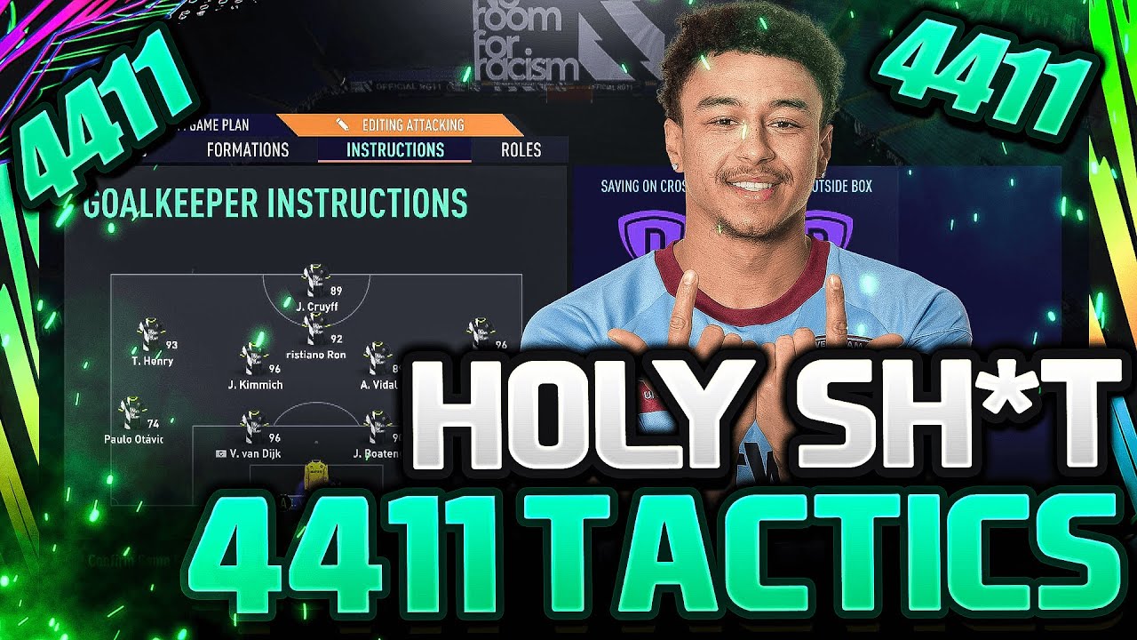FIFA 21 | *NEW + INSANE* 4411 BEST CUSTOM TACTICS/INSTRUCTIONS! - FIFA ...