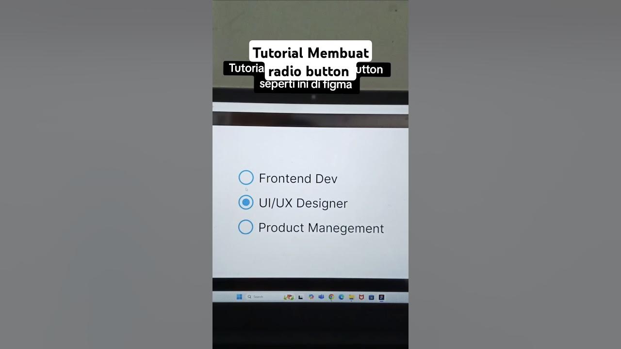 Tutorial membuat radio button di figma - YouTube