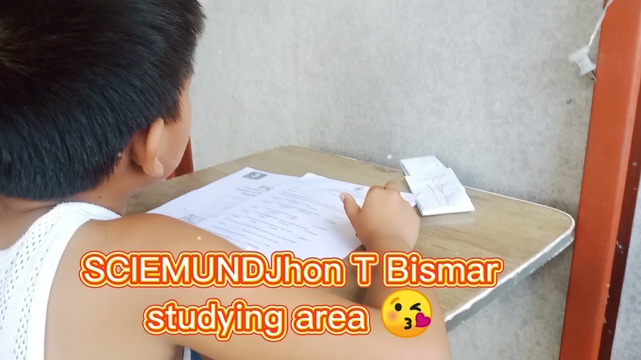 studying area ni bunso ni Madeskarting tatay tv - YouTube