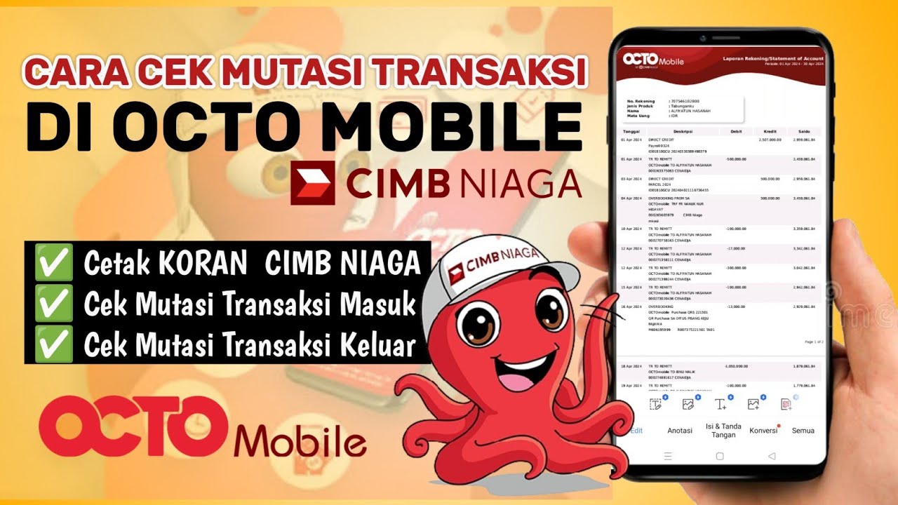 Cara Cek Mutasi Transaksi Octo Mobile CIMB Niaga | Cetak KORAN CIMB ...