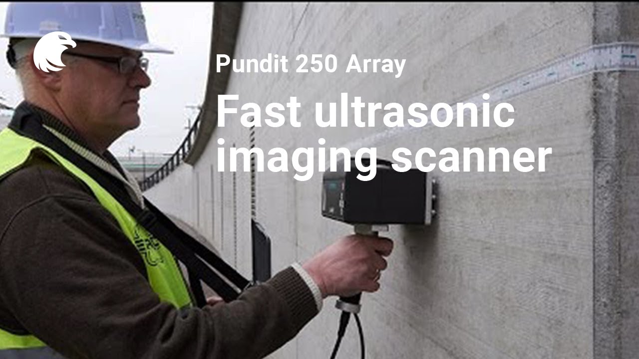 Fast ultrasonic imaging scanner I Pundit 250 Array - YouTube