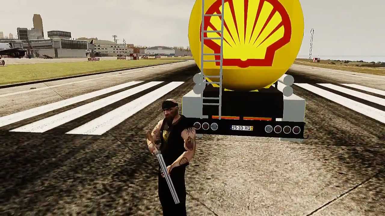 GTA IV Shell Truck Trailer Mod - YouTube