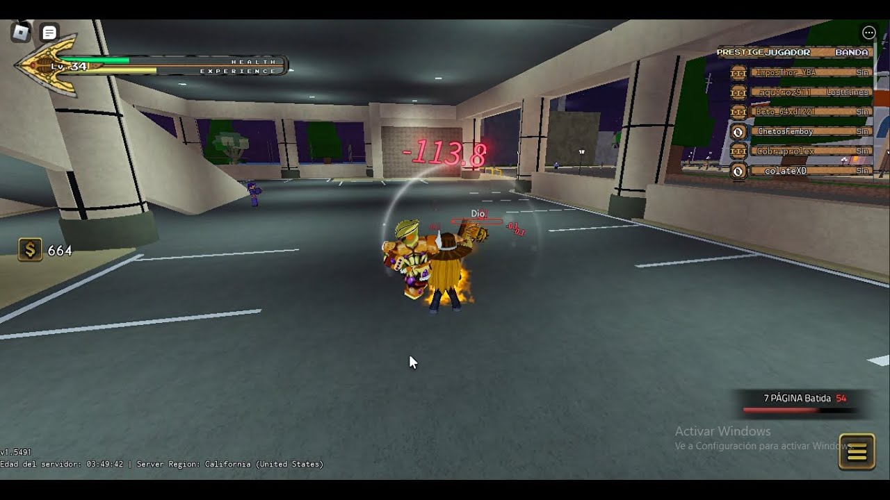 [YBA] Gold experience 113 DMG - YouTube