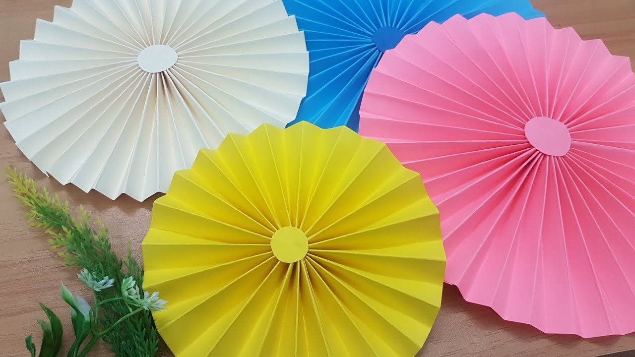 Very Easy Paper FAN Birthday Decoration YouTube very-easy-paper-fan-birthday-decoration-youtube
