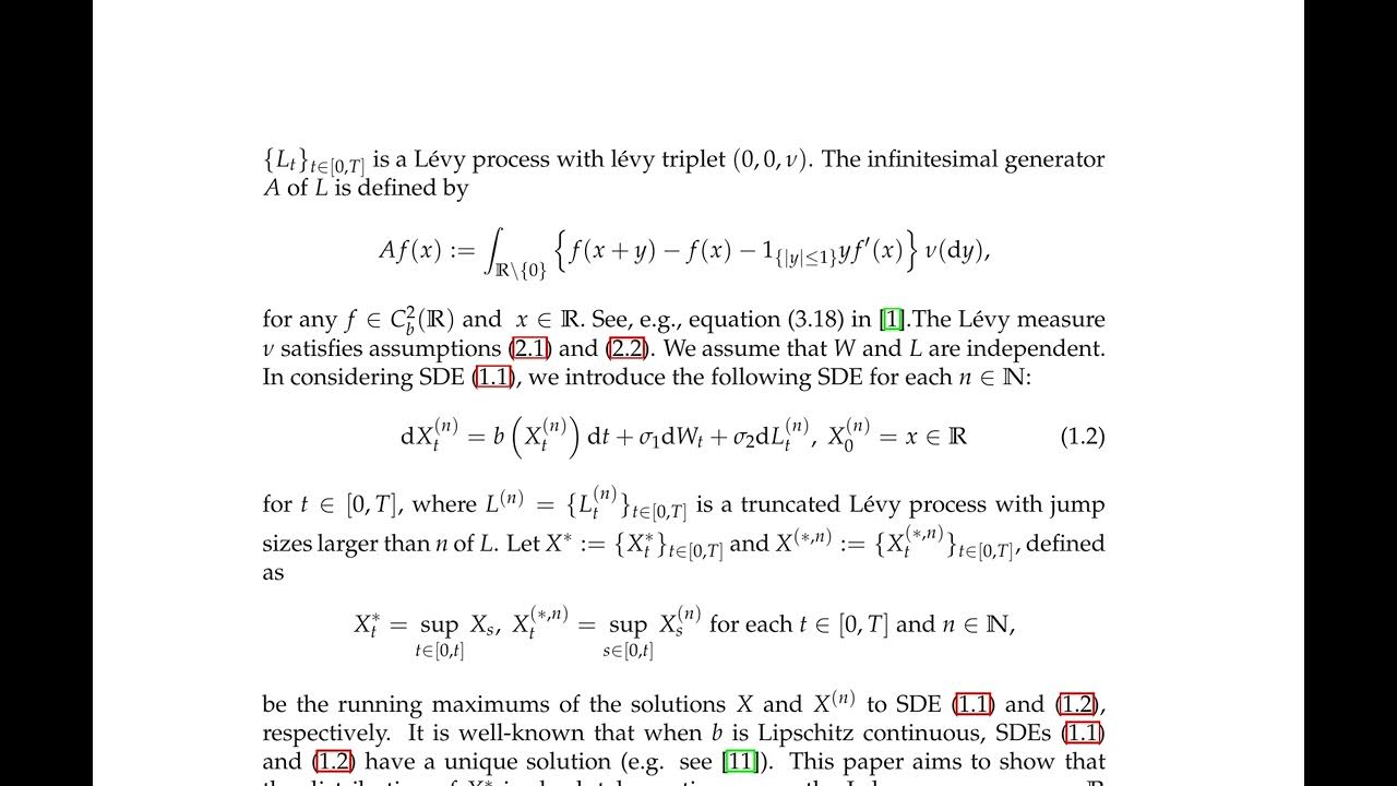 Existence of density functions for SDEs driven by pure-jump processes - ArXiv:2306.02803 - YouTube