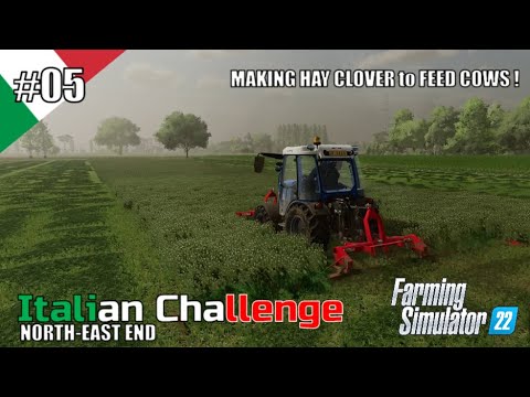 MAKING HAY CLOVER to FEED COWS ! | #05 NORTH-EAST END - ITALIAN ...