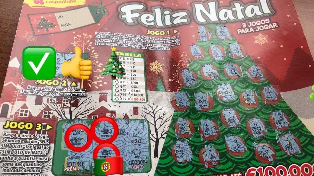 Raspadinhas, Portugal scratchcards Feliz natal ( merry Christmas) - YouTube