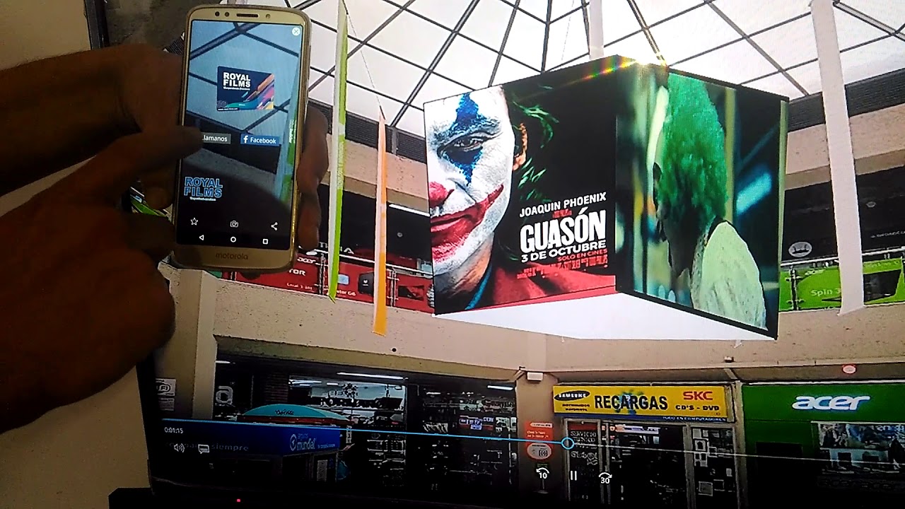 video wall interactivo activado por realidad aumentada - YouTube
