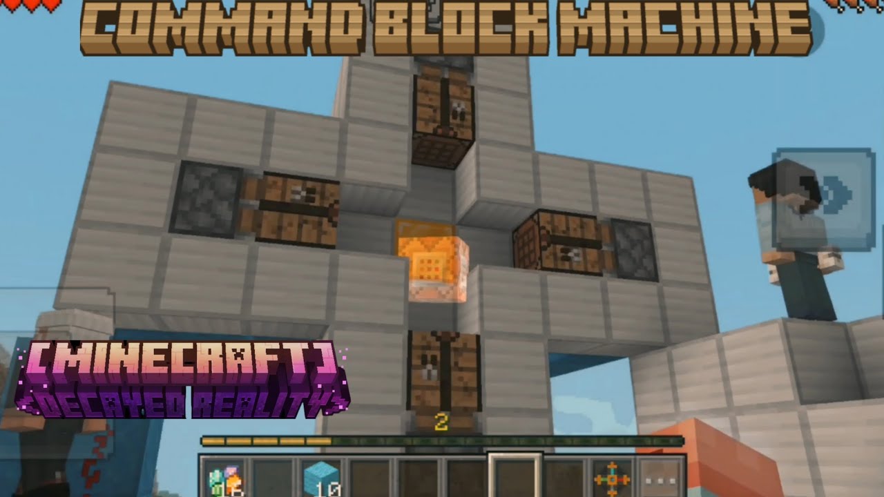 Command Block Machine In Minecraft Decayed Reality // Minecraft PE ...
