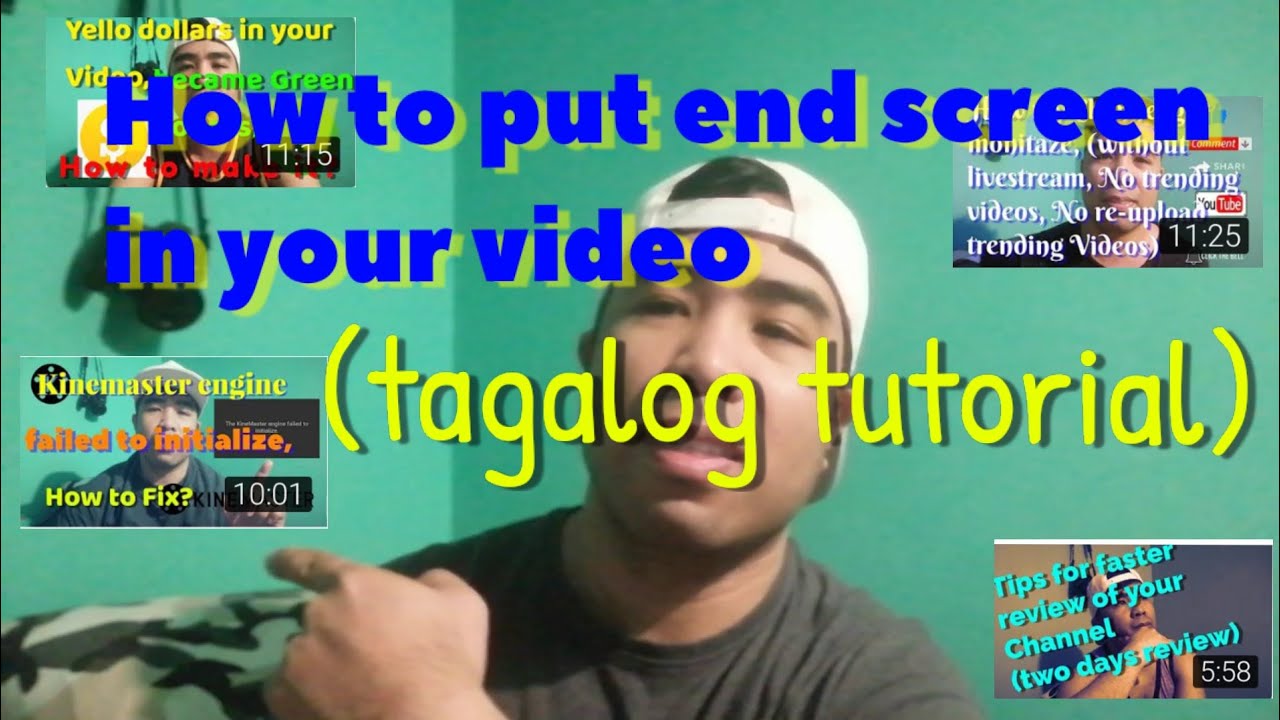 How to put end screen in your video (tagalog tutorial) - YouTube