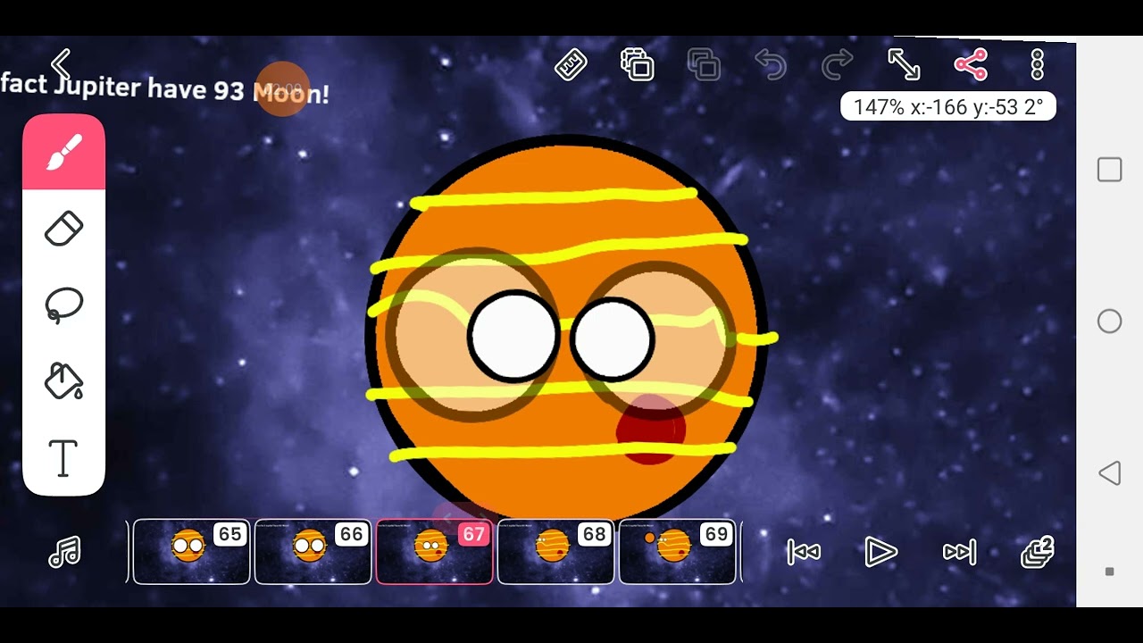 the solar system in countryballs. in flipaclip - YouTube