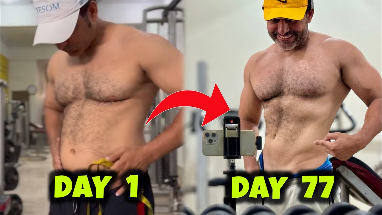 Belly Fat Loss Workout And Abs Workout -Day 77 Of My Natural ...