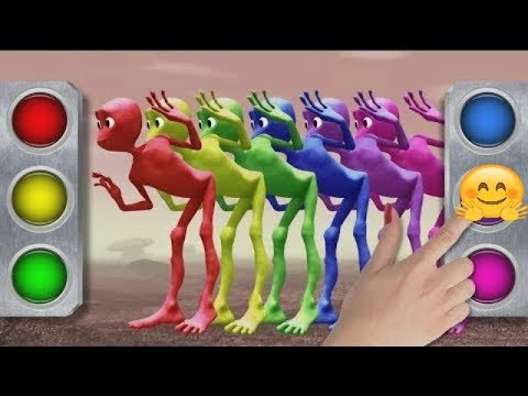 Learn Colors with Alien Dance Challenge | Funny Green Alien Dance for ...