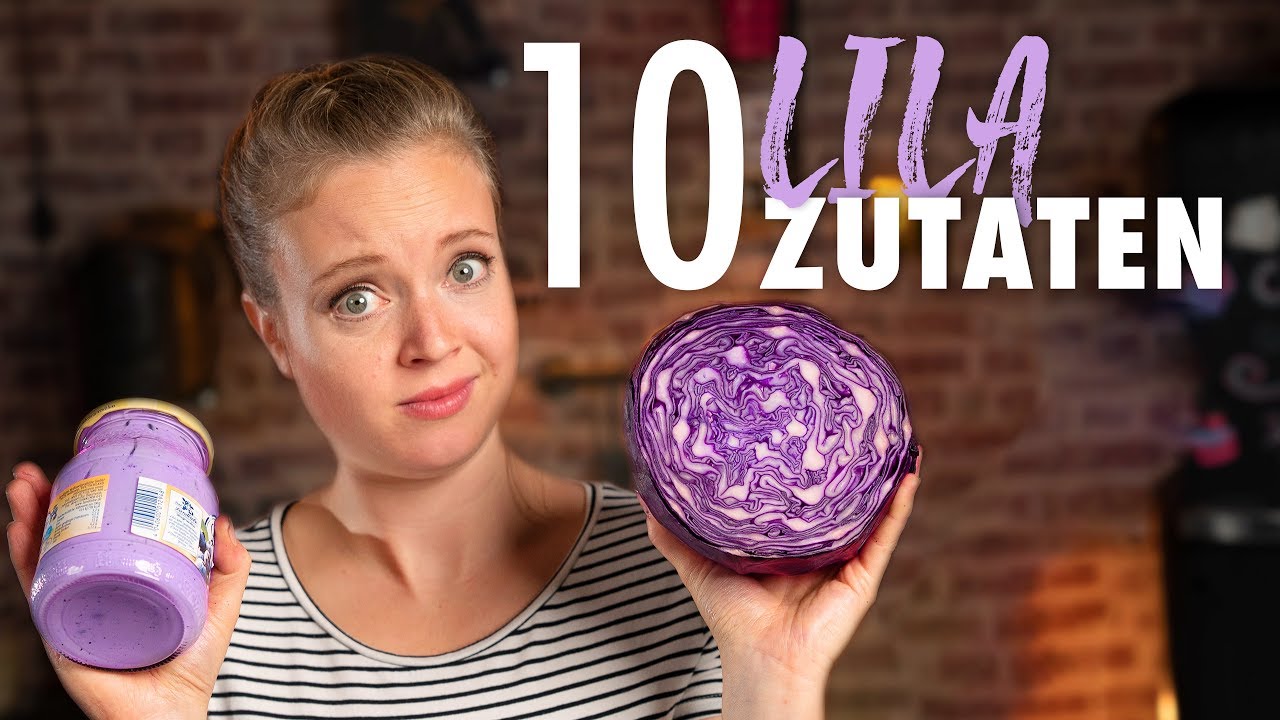 10 Zutaten Challenge - nur Lila Essen - YouTube