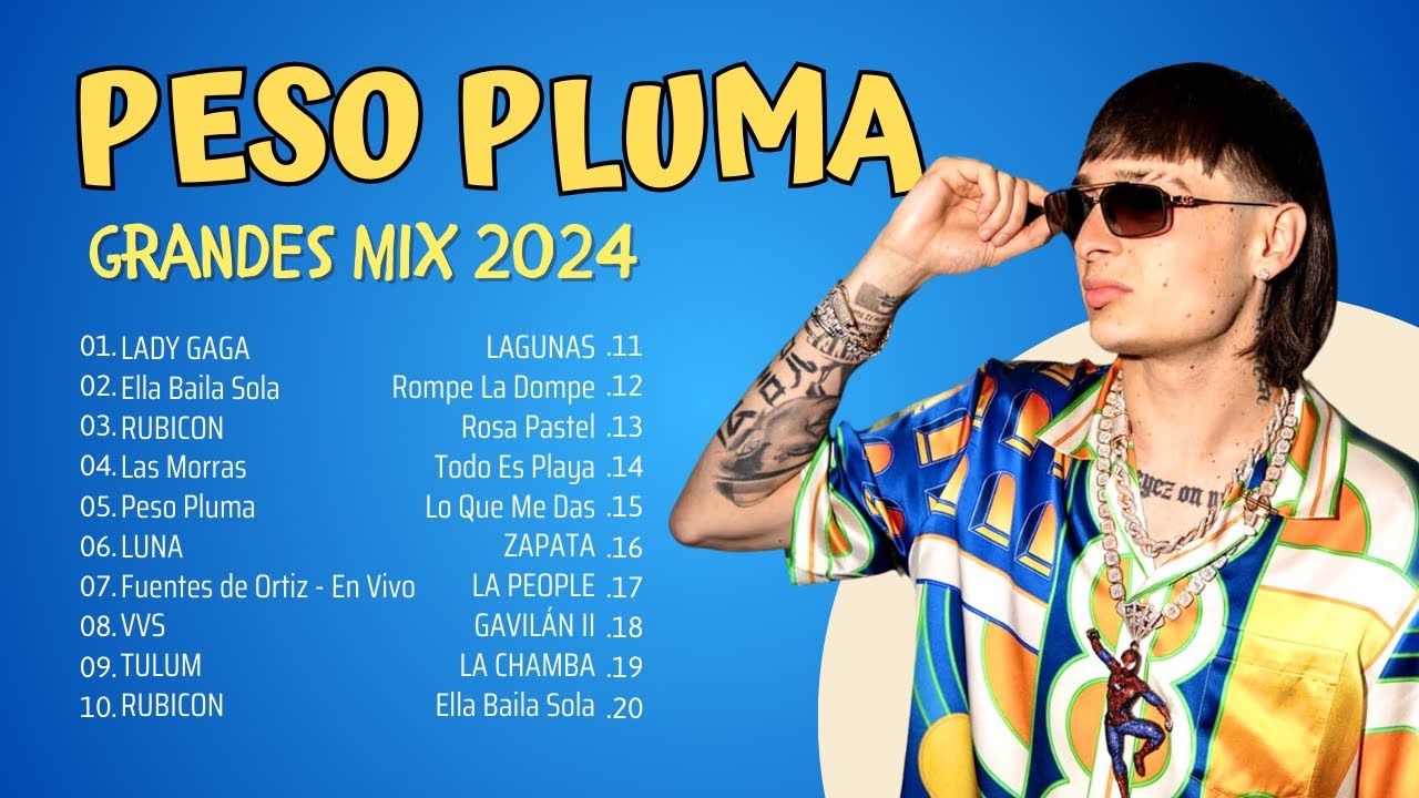 PESO PLUMA Grandes Exitos 2024 - Álbum Completo | Mix Corridos Belicos ...
