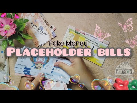 Placeholder Bills | Fake Money | Lay Budgets | Philippines