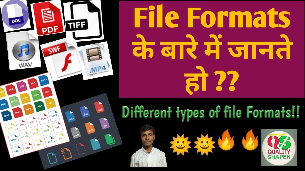 What are file formats in hindi🌞🌞🔥🔥 - YouTube