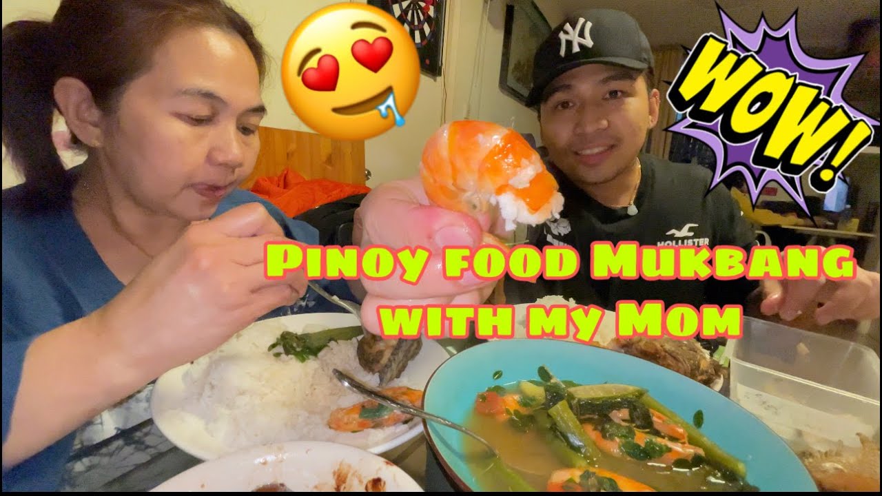 PINOY FOOD MUKBANG WITH MY MOM - LAMON IS REAL!! - YouTube