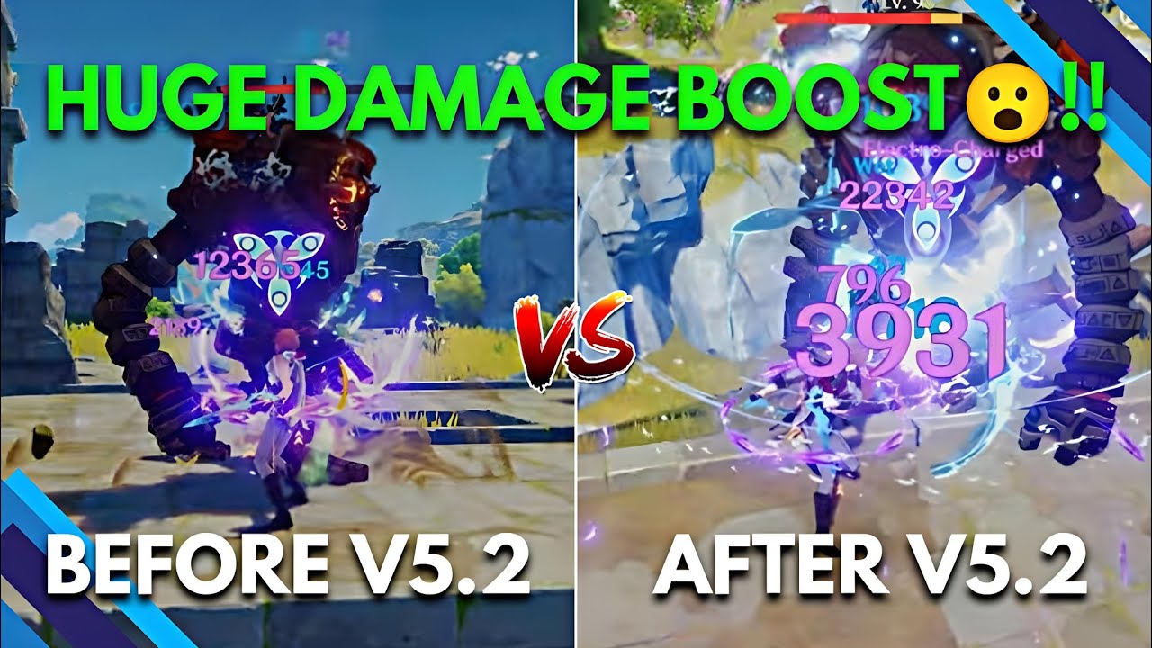 Genshin Impact Elemental Reactions Buff Comparison Before and After v5 ...