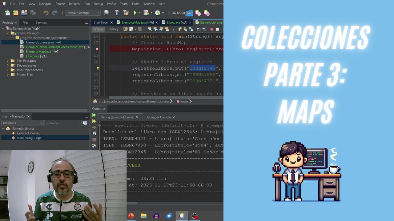 #JavaCodeSessions 6 (Parte 3): Colecciones Maps, HashMap, TreeMap, LinkedHasMap - YouTube