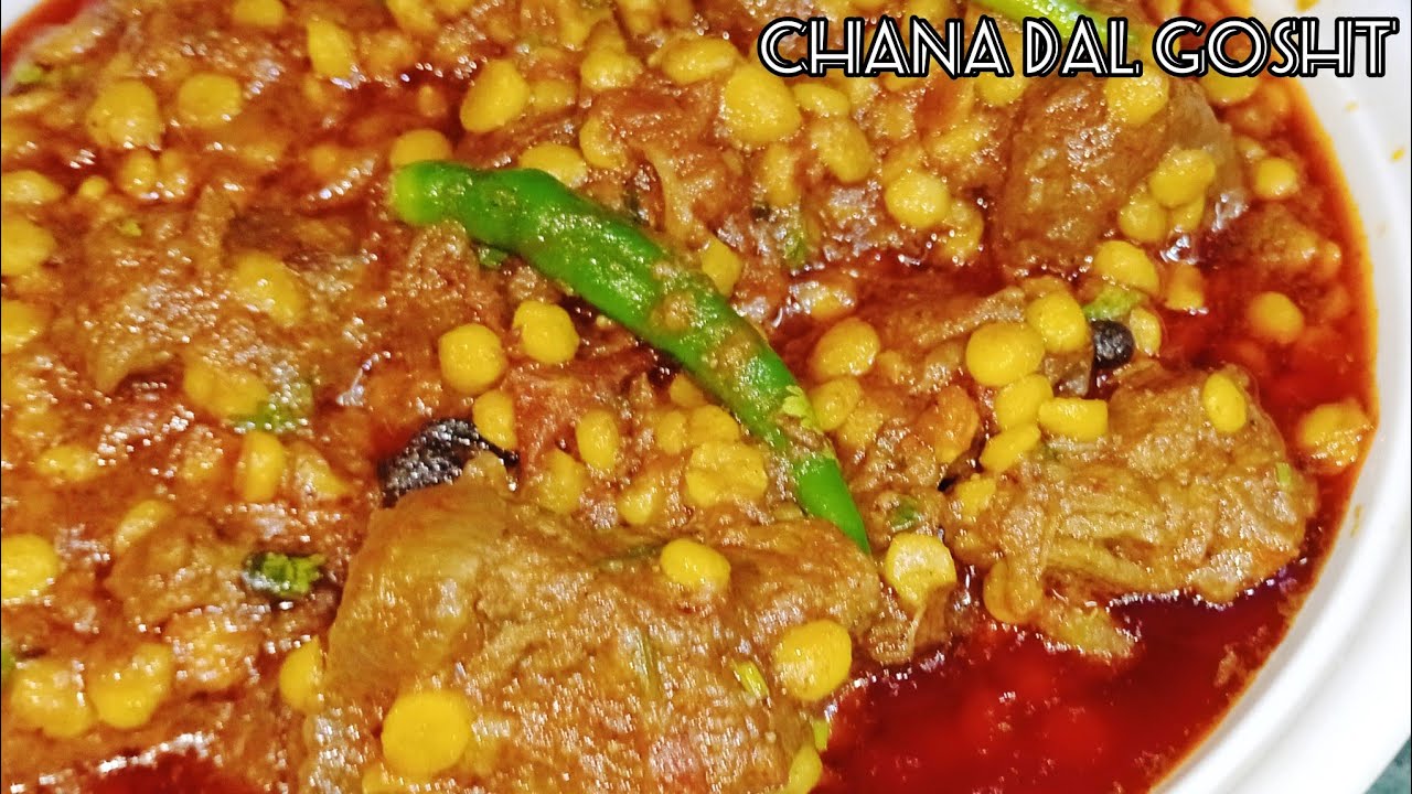Chana dal gosht|| gosht chana dal Recipe|| dal gosht || दाल गोश्त ...