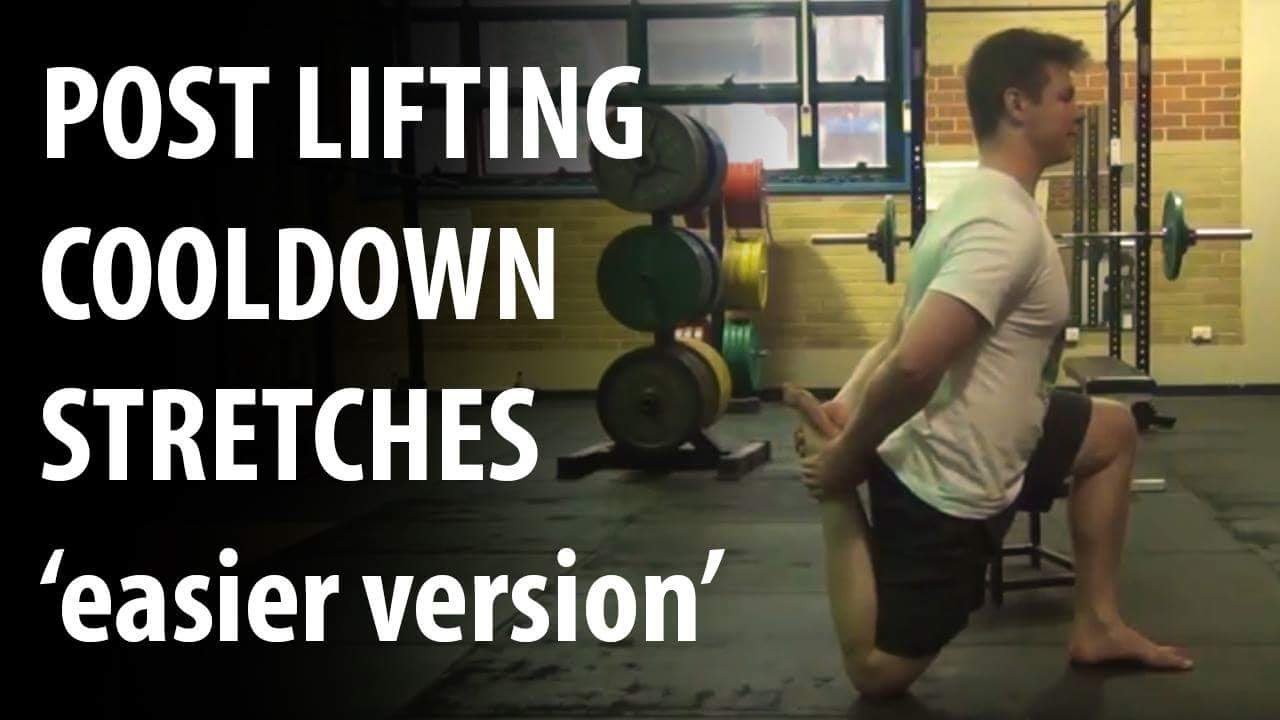 Post Lifting Cool-Down Stretches (easier version) - YouTube