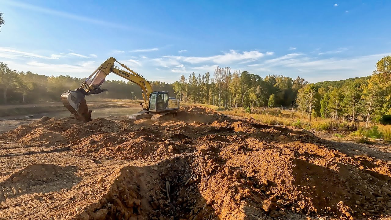 Moving and Grading Dirt for House - YouTube