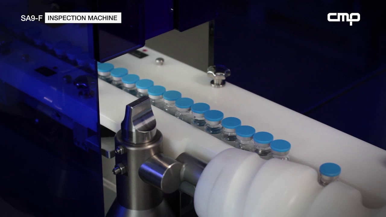 Vials automatic inspection machine CMP-SA9F - YouTube
