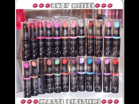 Ruby Kisses Matte Lipstick Swatches | Lipstutorial.org