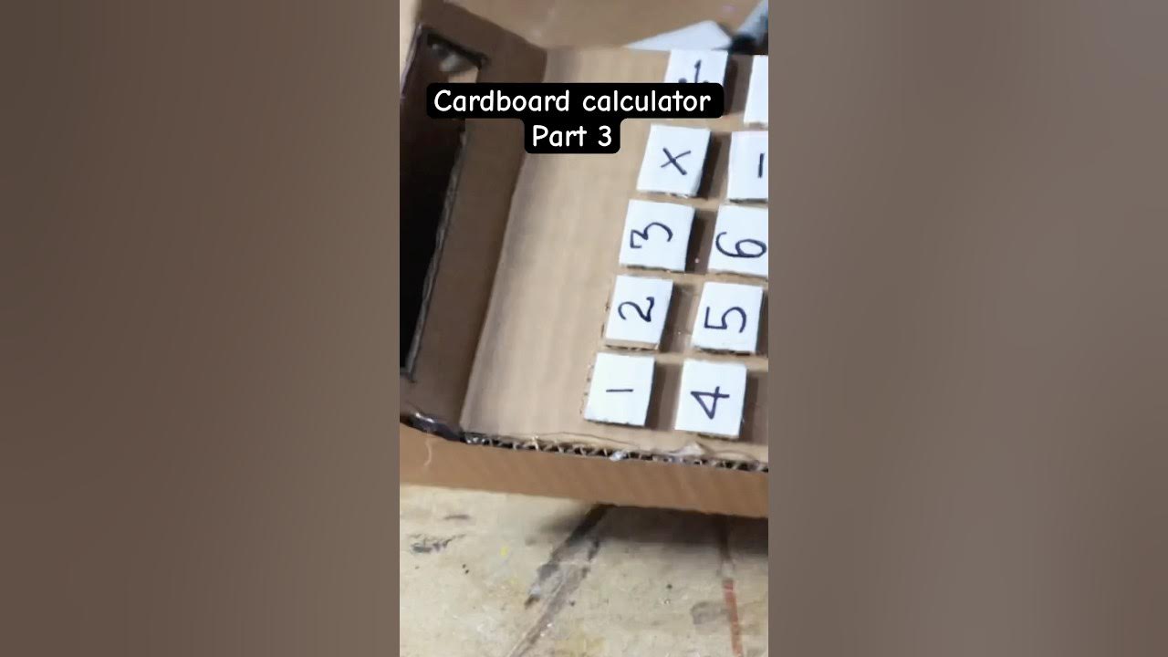 Cardboard calculator Part 3 #diy #build #fun #diy #omg #crafts # ...