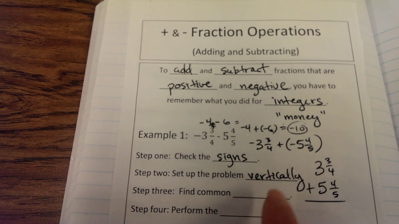 Adding And Subtracting Positive Negative Fractions YouTube adding-and-subtracting-positive-negative-fractions-youtube