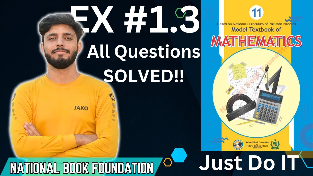 Class 11 Maths Exercise 1.3 NBF | Exercise 1.3 Math Class 11th National ...